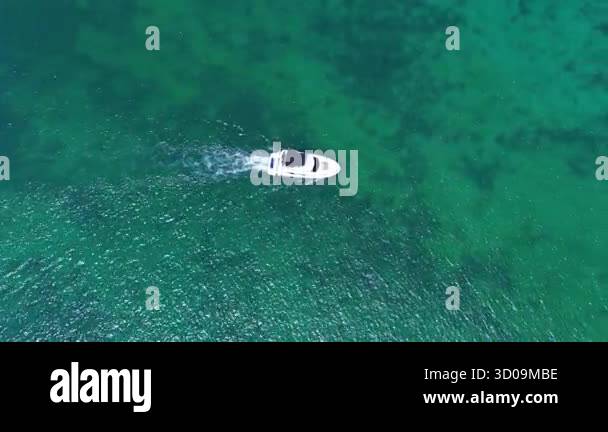 Boat trip. Travel destination. Boat in the sea. Yacht starts its sea ...