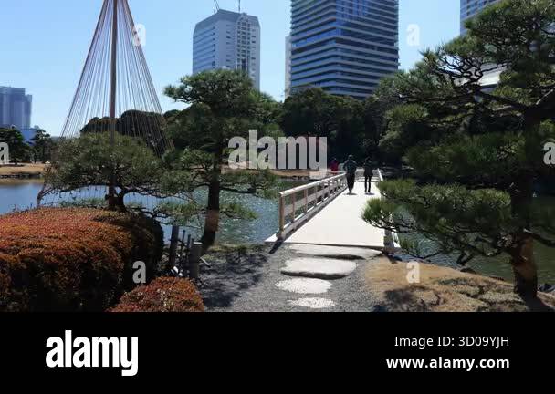 Hama-rikyu Gardens, Japan Tokyo 2025 Stock Video Footage - Alamy