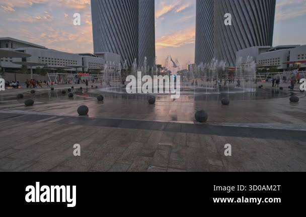 Lusail city, Qatar- November 15 2022: Lusail boulevard during FIFA ...