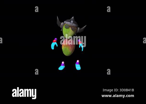 Cartoon Mango Dance 2 Stock Video Footage - Alamy
