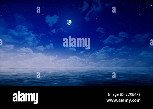 Calm ocean full moon night Stock Videos & Footage - HD and 4K Video ...