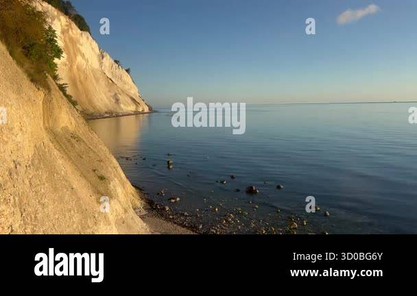 Summer at the White Cliffs of Mons Klint, at Dronningstolen, in the ...