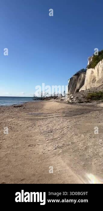 Summer at the White Cliffs of Mons Klint, at Dronningstolen, in the ...