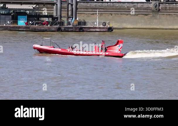 Red speedboat cruising on thames Stock Videos & Footage - HD and 4K ...