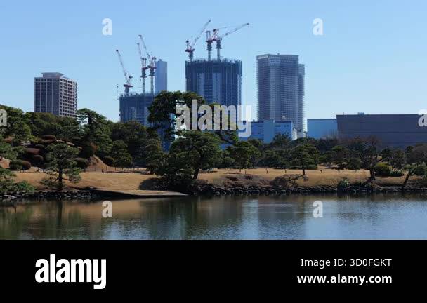Hama-rikyu Gardens, Japan Tokyo 2025 Stock Video Footage - Alamy