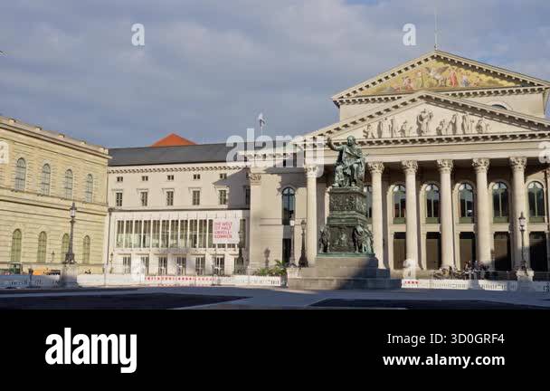 Munich National Theatre or Nationaltheater on the Max Joseph square ...