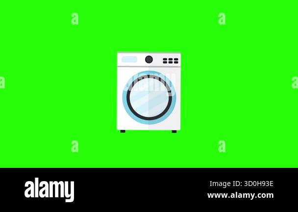 washing machine shaking, animated washing machine operating shaking ...