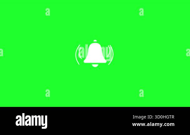 Animated bell icon with subtle motion and ringing sound effect Stock ...