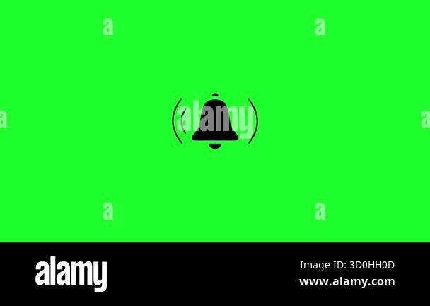 Animated bell icon for notifications and alerts Stock Video Footage - Alamy