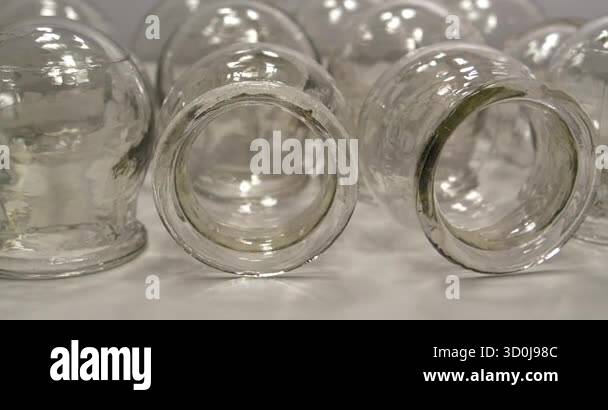 Glass medical cups for medical purposes, rehabilitation, increasing ...