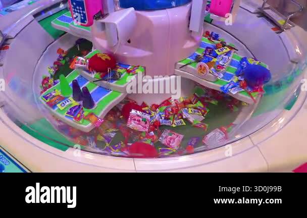 Kathu Phuket Thailand 10. June 2018 Colorfully illuminated arcade with ...