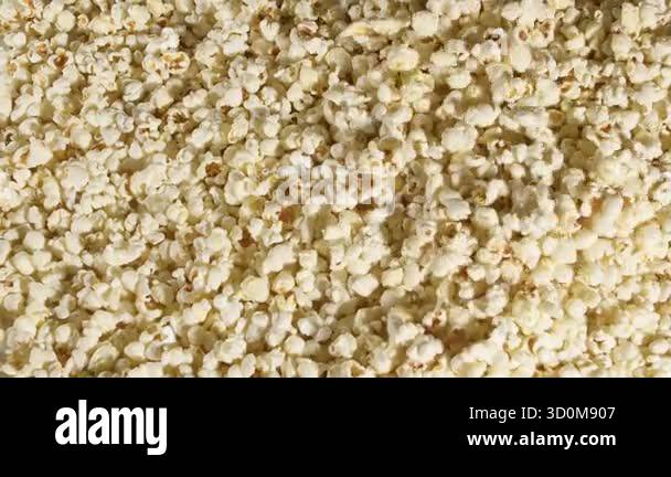 Background of real popcorn moving and making waves Stock Video Footage ...
