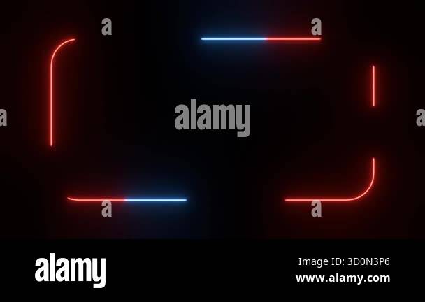 Frame abstract neon light pattern Stock Videos & Footage - HD and 4K ...