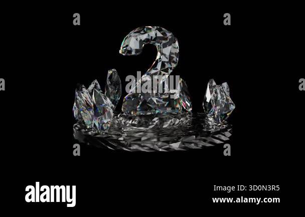 Crystal number two is located in the center of the sparkling diamonds ...