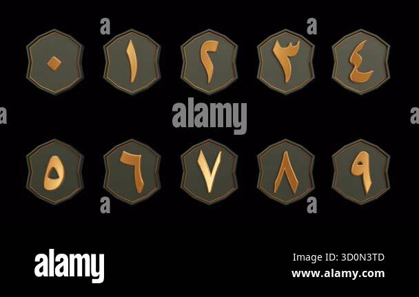 Stylized numerals Stock Videos & Footage - HD and 4K Video Clips - Alamy