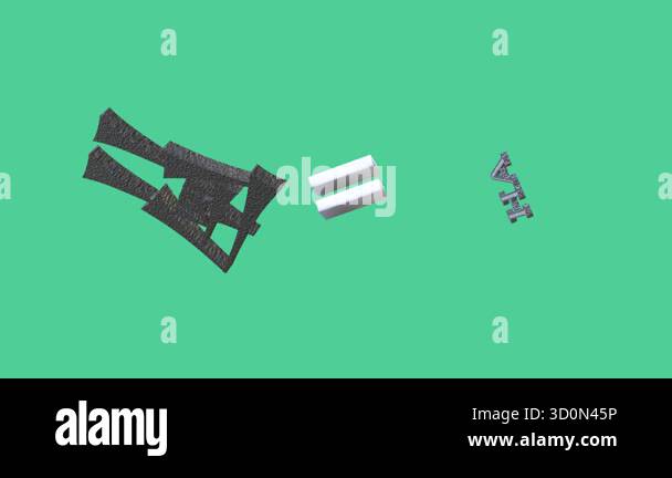 A conceptual 3D animation showing a Hittite cuneiform symbol for 'HA ...
