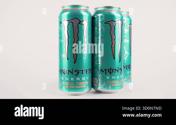 Germany Berlin October 18, 2025. Monster Energy Ultra Fiesta Mango ...