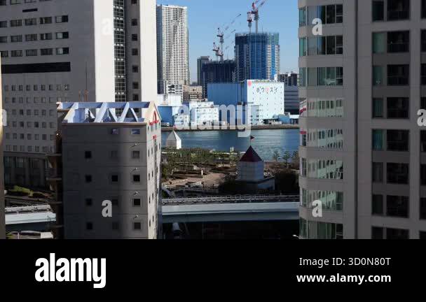 Tokyo Port City Takeshiba, Japan January 2025 Stock Video Footage - Alamy