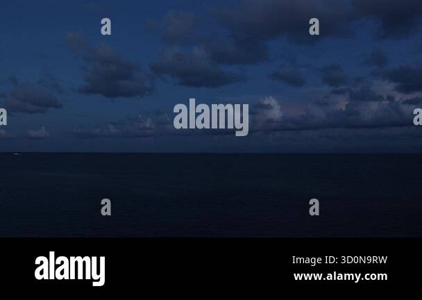 Thunder over beautiful night seascape with clouds and waves Stock Video ...