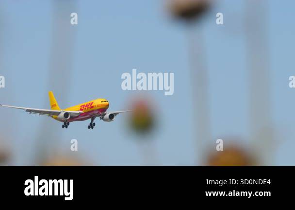 ALMATY, KAZAKHSTAN - JUNE 25, 2024: Cargo airplane of DHL Airbus A330 ...