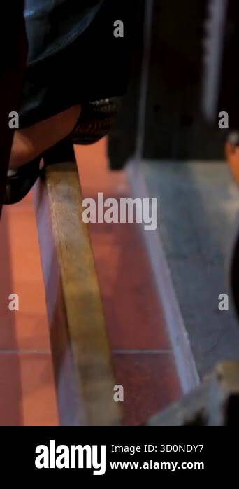 traditional silk production process carefully create silk fabric from ...