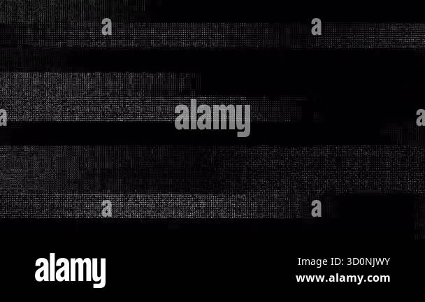 Analog VHS Retro Rewind Loop background. Moving banner with lines of ...