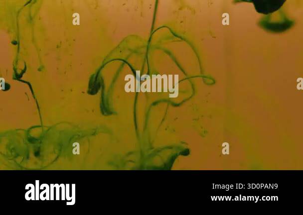 Underwater paint spill. Pigment blend. Fog color splash liquid mystic ...