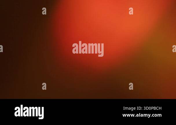 Defocused leak. Lens glow reflection. Red orange beam film burn ...