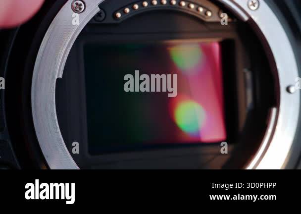 Close up view of a digital camera lens Stock Video Footage - Alamy