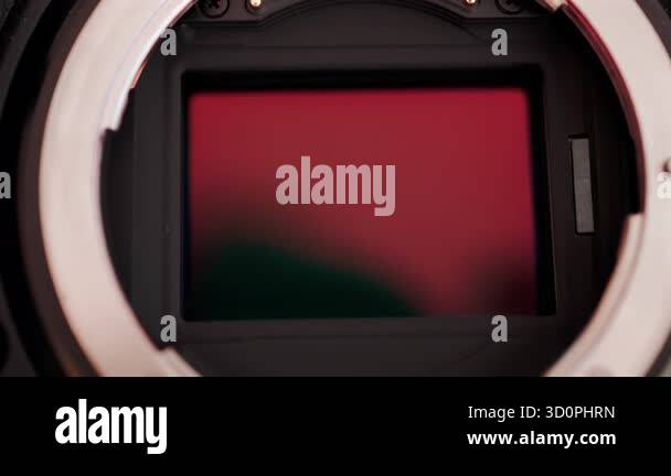 Close up view of a digital camera shutter opening Stock Video Footage ...