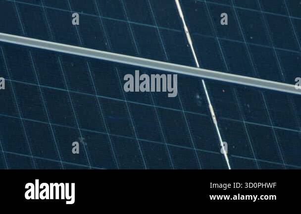 Close up of modern solar panels capturing sunlight with geometric ...