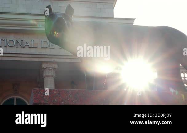 Chisinau, Moldova - September 25, 2025: Historic bronze statue of the ...