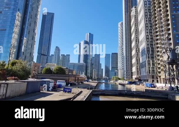 London, UK - October 7, 2025: Canary Wharf area view form the South ...