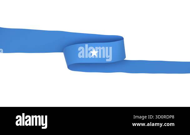 Animated Somalia flag waving in the wind on a transparent background ...