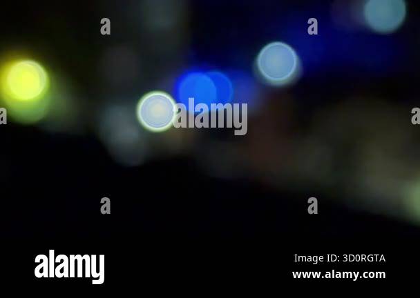 Police lights in blur, accident with police, blurred frame with a ...