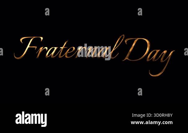 Fraternal Day Celebration - A Tribute to Brotherhood and Unity Stock ...
