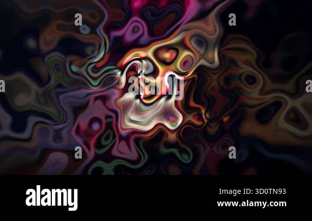 Abstract Liquid Paint Liquify Swirl Distortion Colorful Background ...