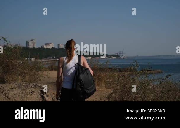 Woman in shorts backpack Stock Videos & Footage - HD and 4K Video Clips ...