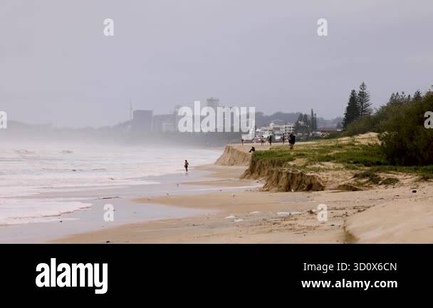 Misty beach scene shows coastal Stock Videos & Footage - HD and 4K ...
