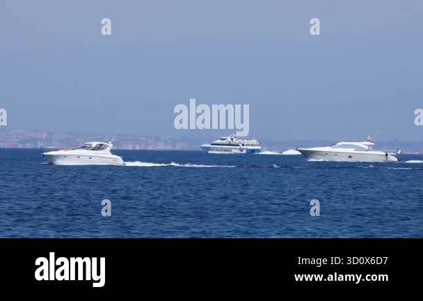 Two boats moving across sea Stock Videos & Footage - HD and 4K Video ...