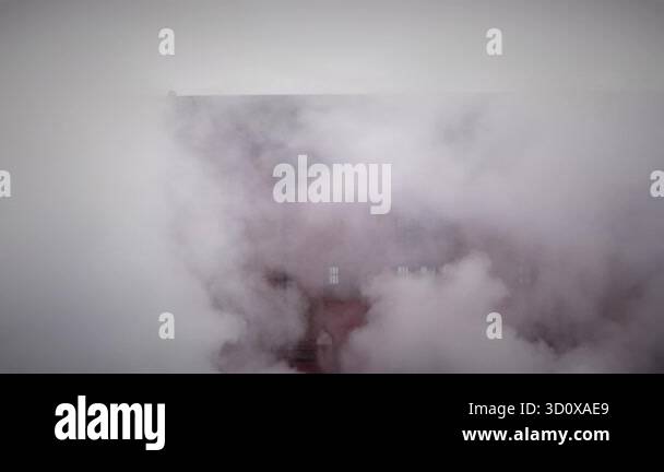 Steam rising up from the old Woudagemaal steam pumping station in ...