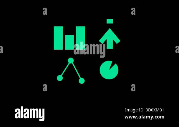 Minimal chart elements show progress and growth, symbolizing analytics ...