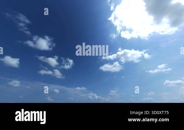 3D rendering of the sky and clouds 360 degrees Stock Video Footage - Alamy