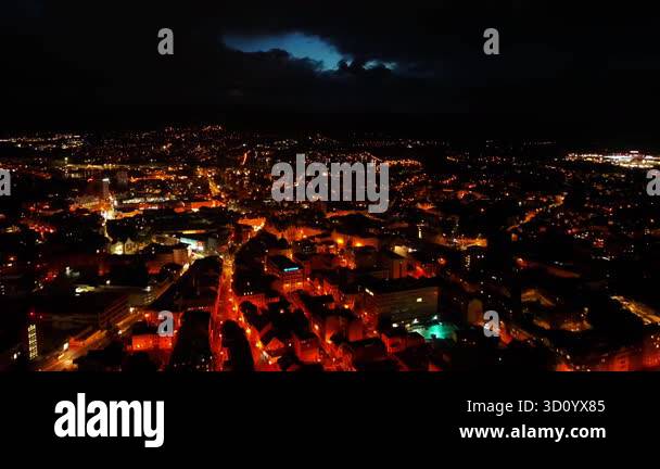 night view of the city Stock Video Footage - Alamy