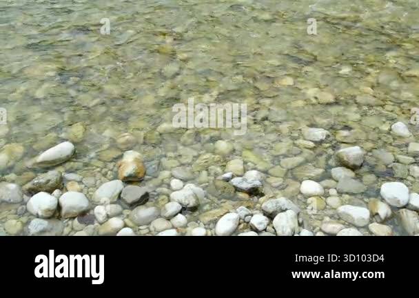 Mountain Stream Flowing Fast in Slow Motion, Natural Landscape Scene ...