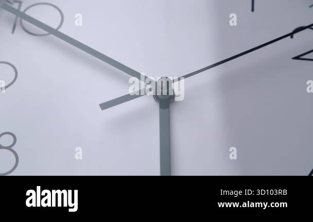 A detailed closeup view of clock hands that emphasizes the aspects of ...