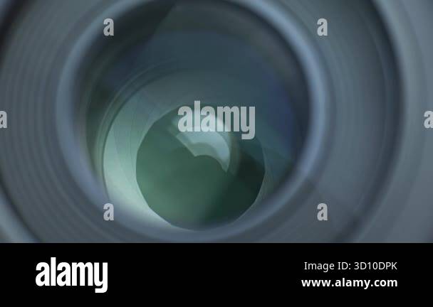 Mechanism adjusting lens for depth of field and clarity Stock Video ...