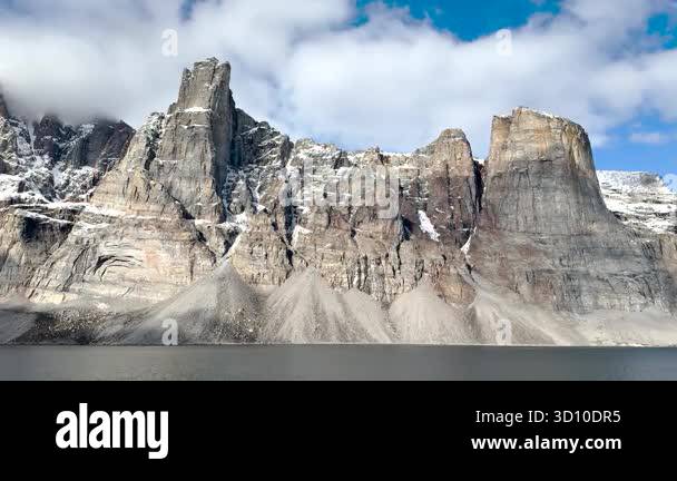 Witness the magnificence of Baffin Island coastal landscapes. The video ...