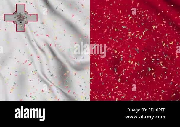 Waving ribbon flag malta Stock Videos & Footage - HD and 4K Video Clips ...