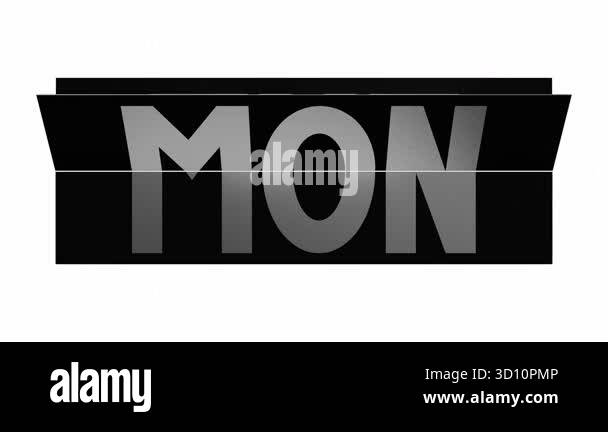 Flip calendar changing abbreviated days of a week from Sunday to ...